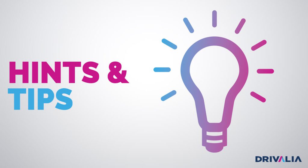 Hints and Tips | Drivalia Vans
